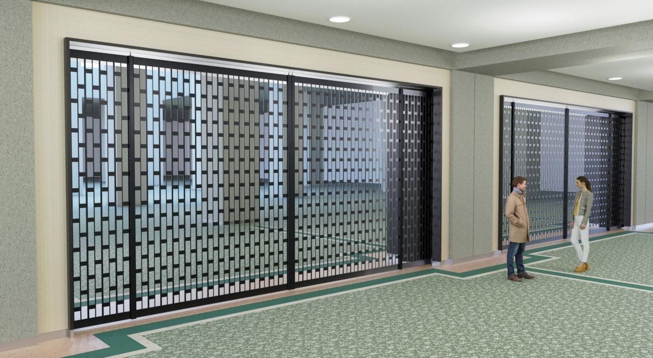 Municipal Building security gates increase public access