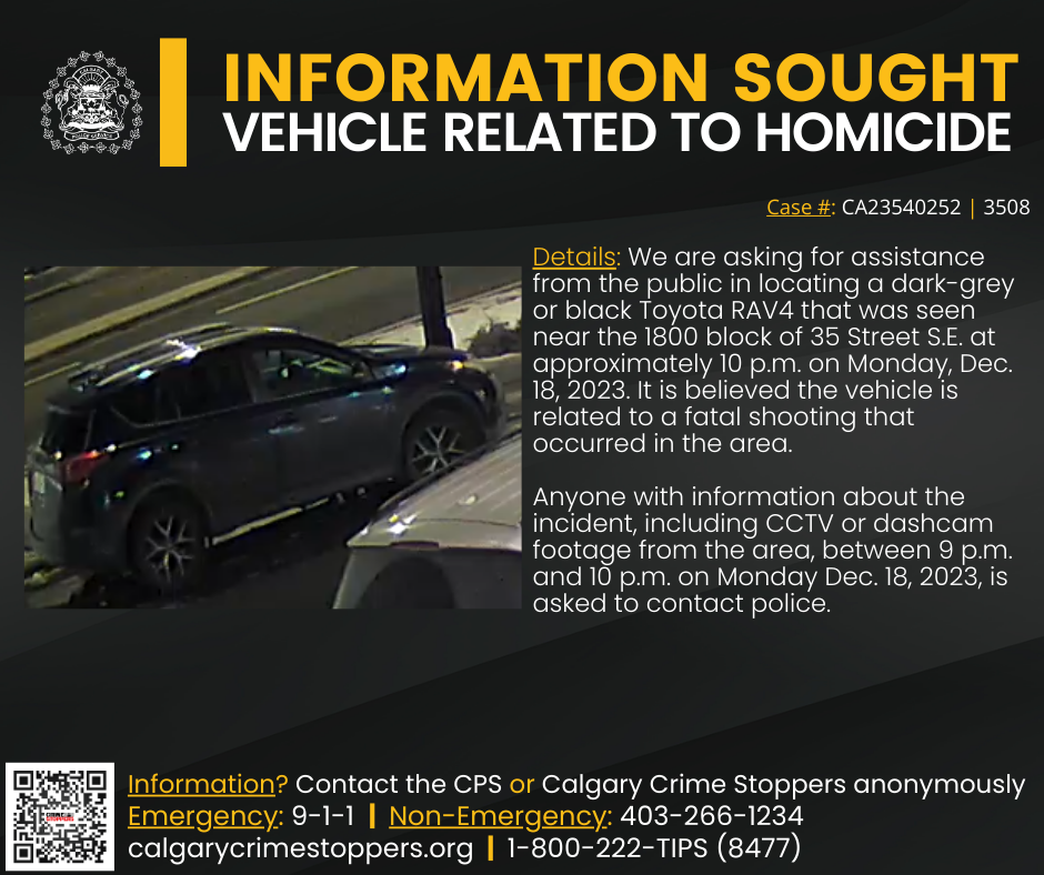 Update #2: Fatal shooting investigation in southeast Calgary