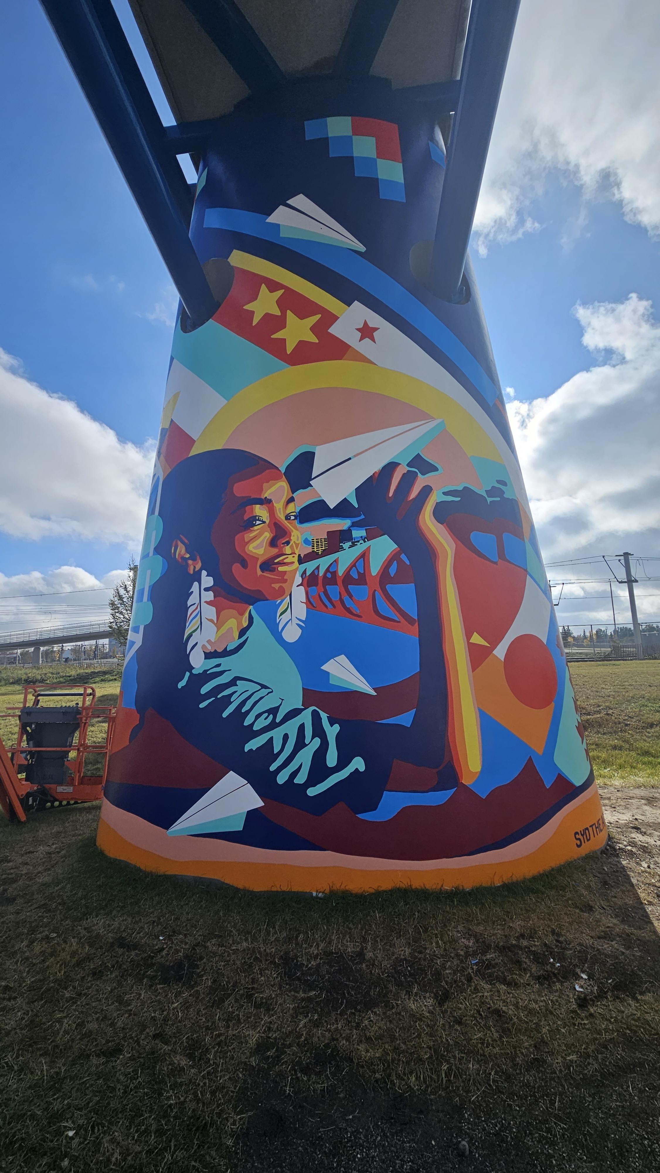 A massive new public art mural in northeast Calgary captures the ...