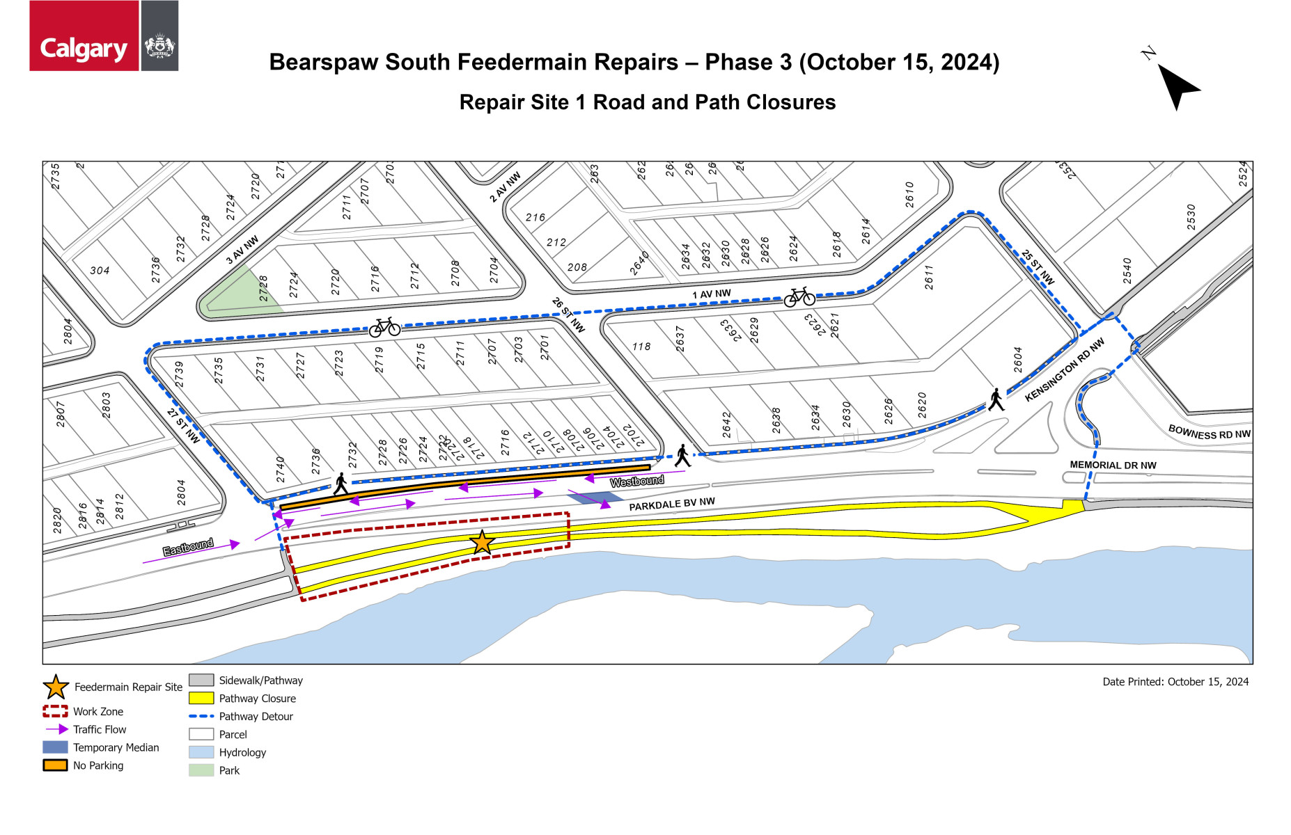 Construction update: Bearspaw South Feeder Main phase three repairs begin