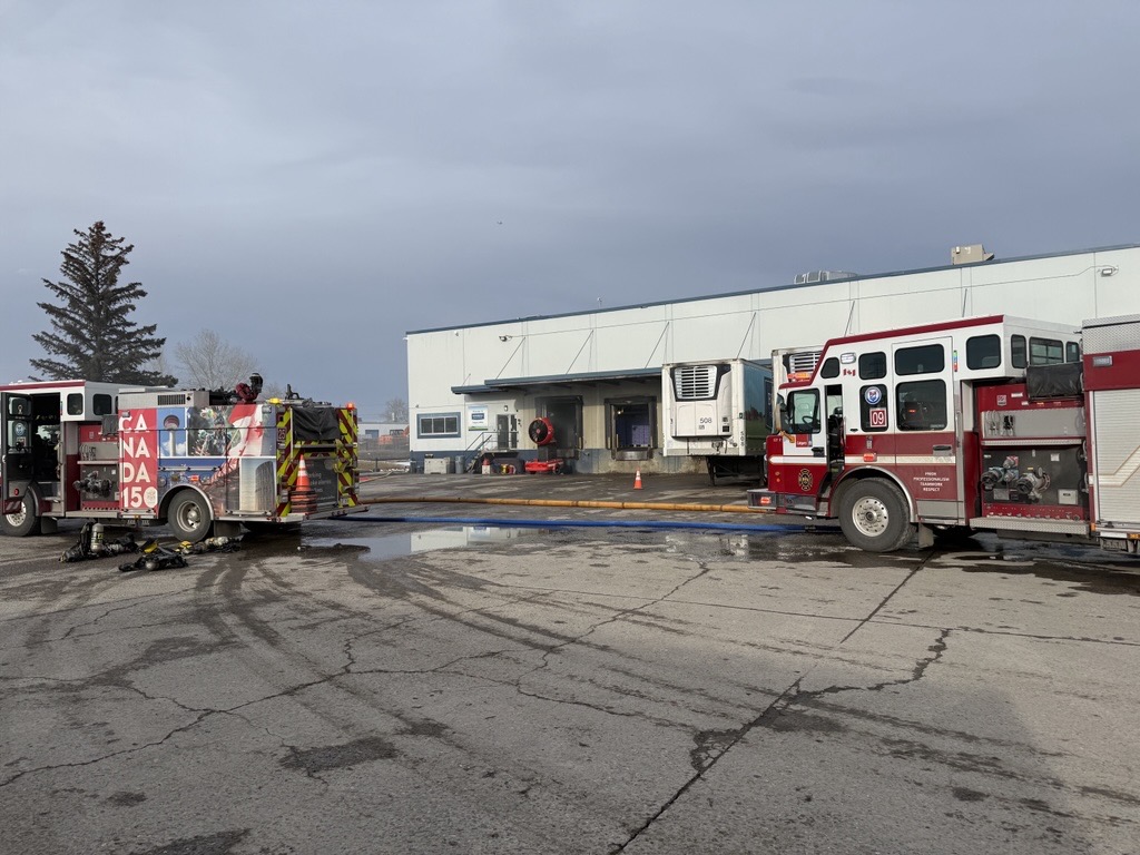 Calgary Fire Responds to SE Warehouse Fire