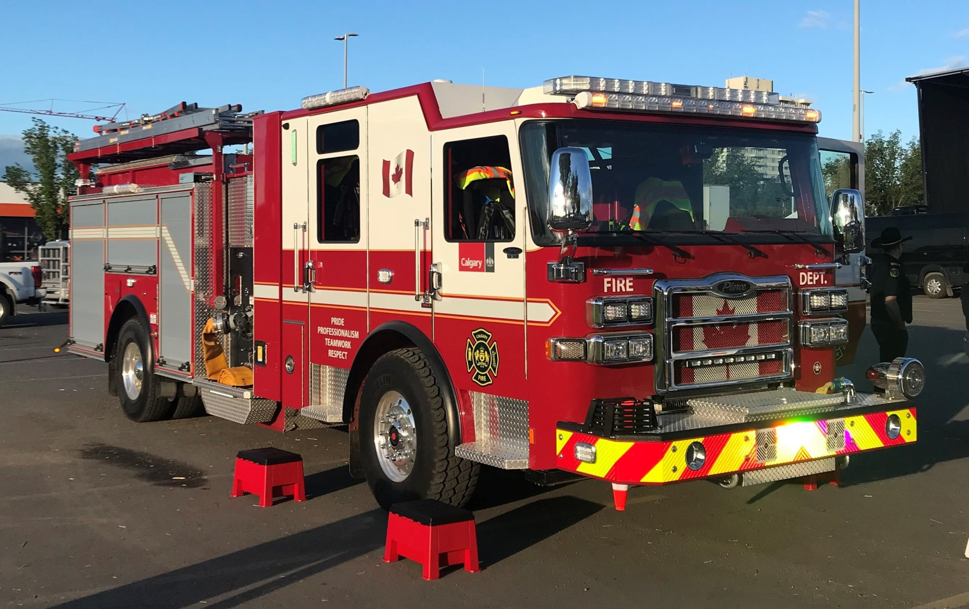 The Calgary Fire Department welcomes new electric fire engine