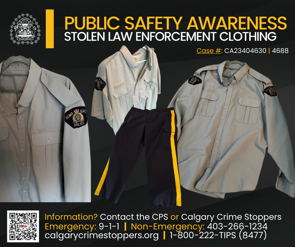 RCMP uniforms stolen during northwest break and enter