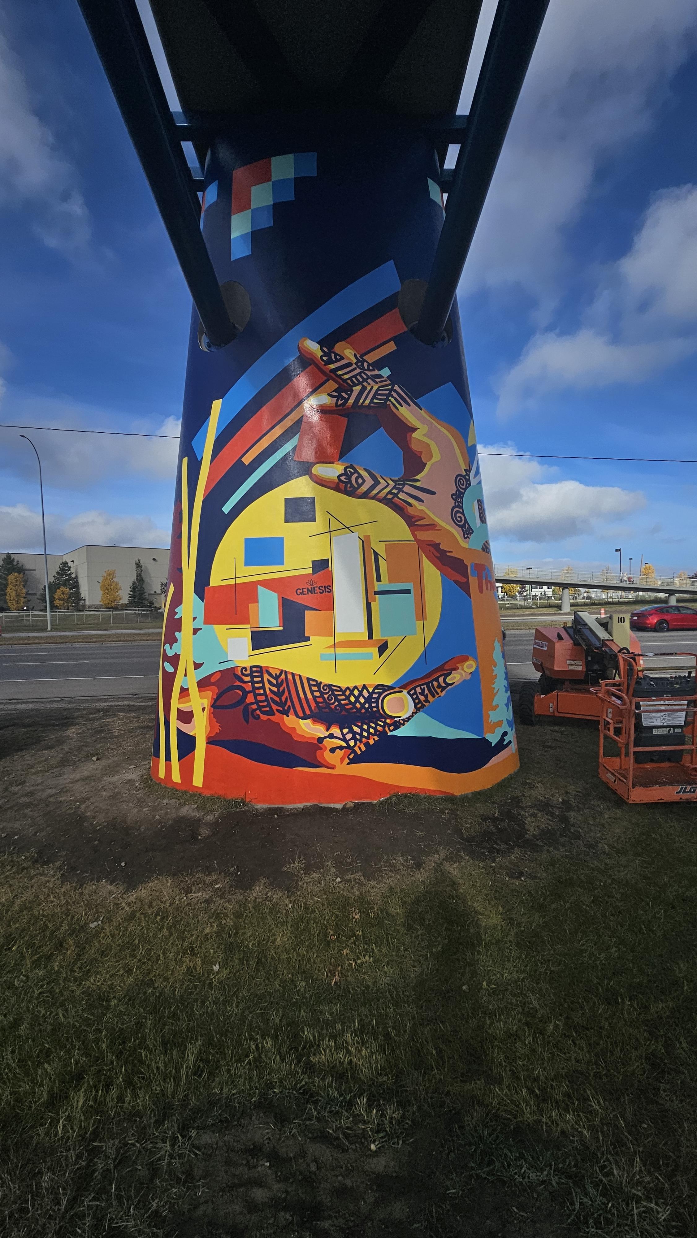 A massive new public art mural in northeast Calgary captures the ...