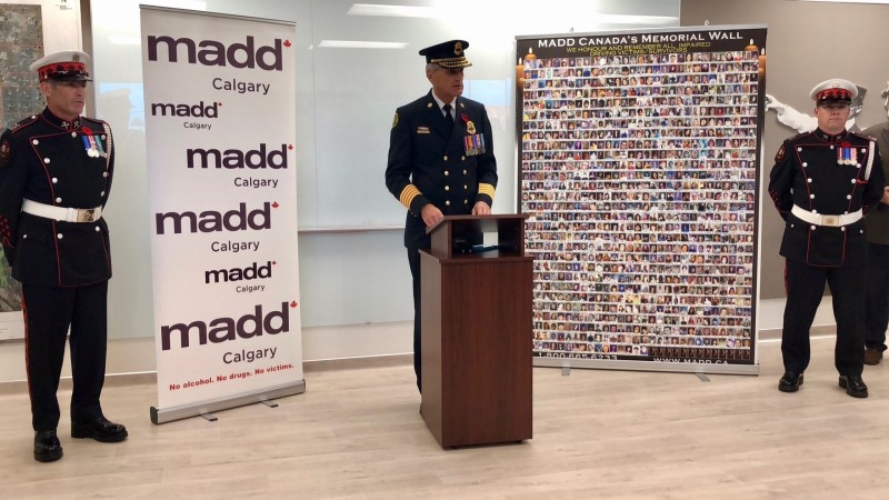 Mothers Against Drunk Driving (MADD) unveil dedication at Calgary Fire ...