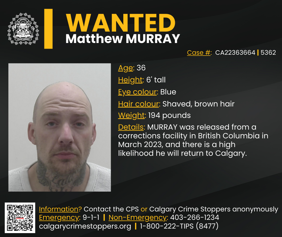 Wanted on 11 warrants – MURRAY