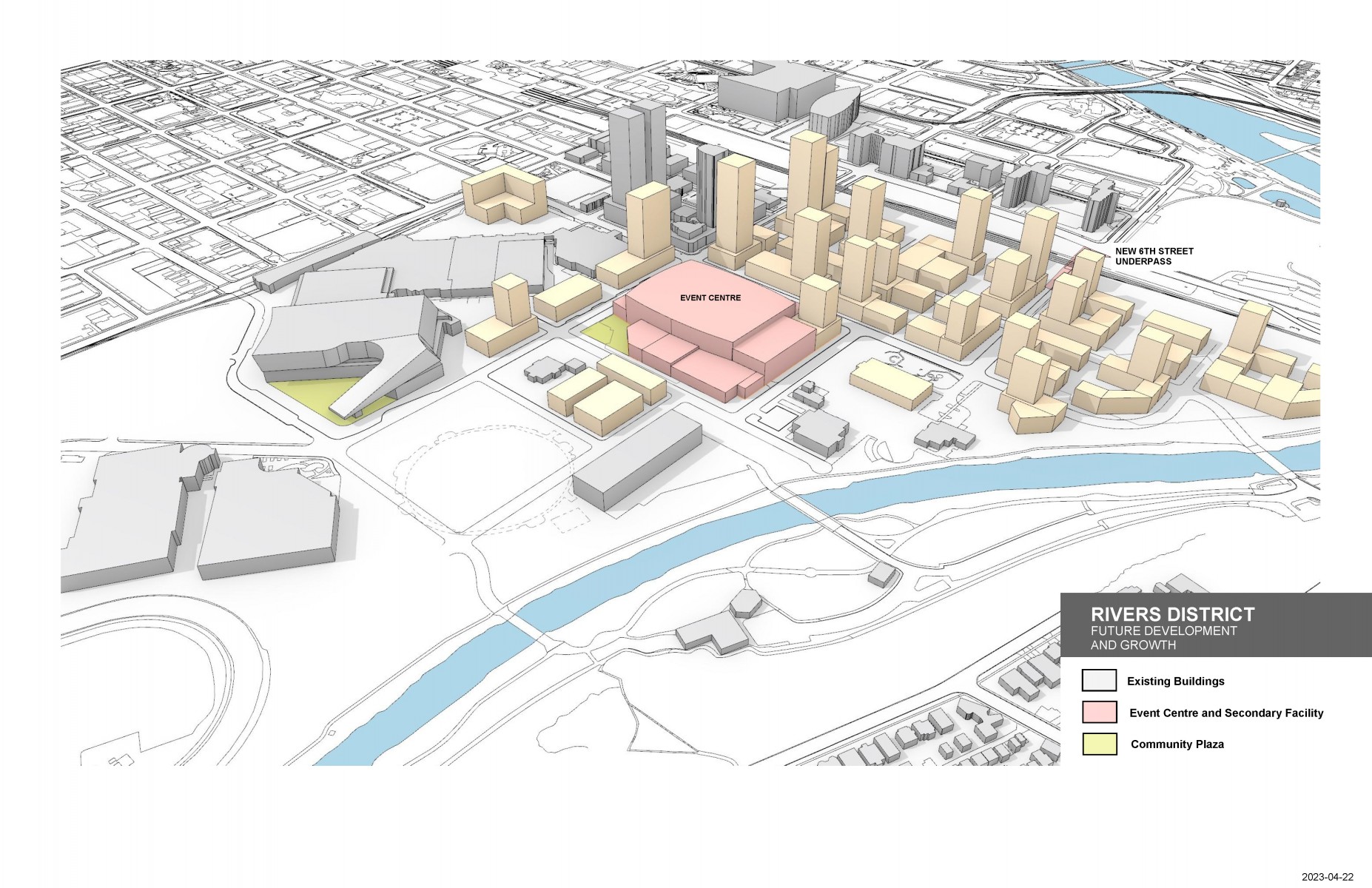 Agreements announced to further develop the Rivers District, anchored ...