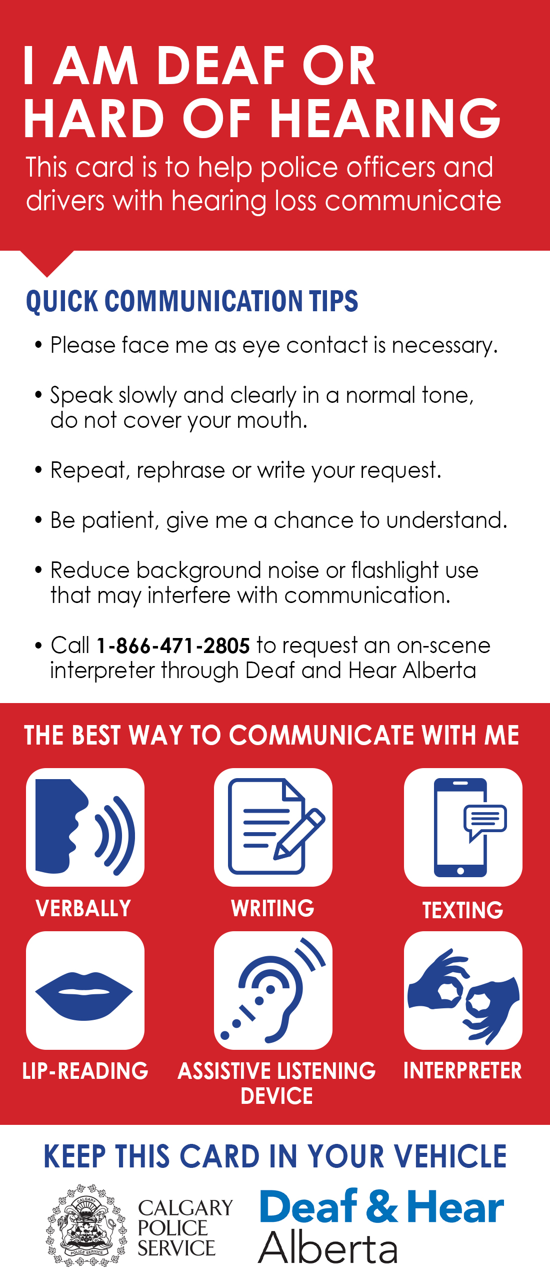 Communication tools available to connect CPS and the hearing loss community