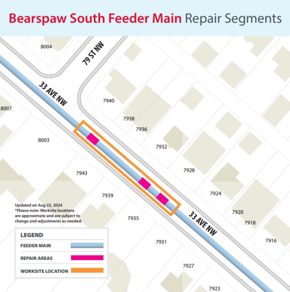 Update August 22: Critical water main repair affecting city-wide water ...