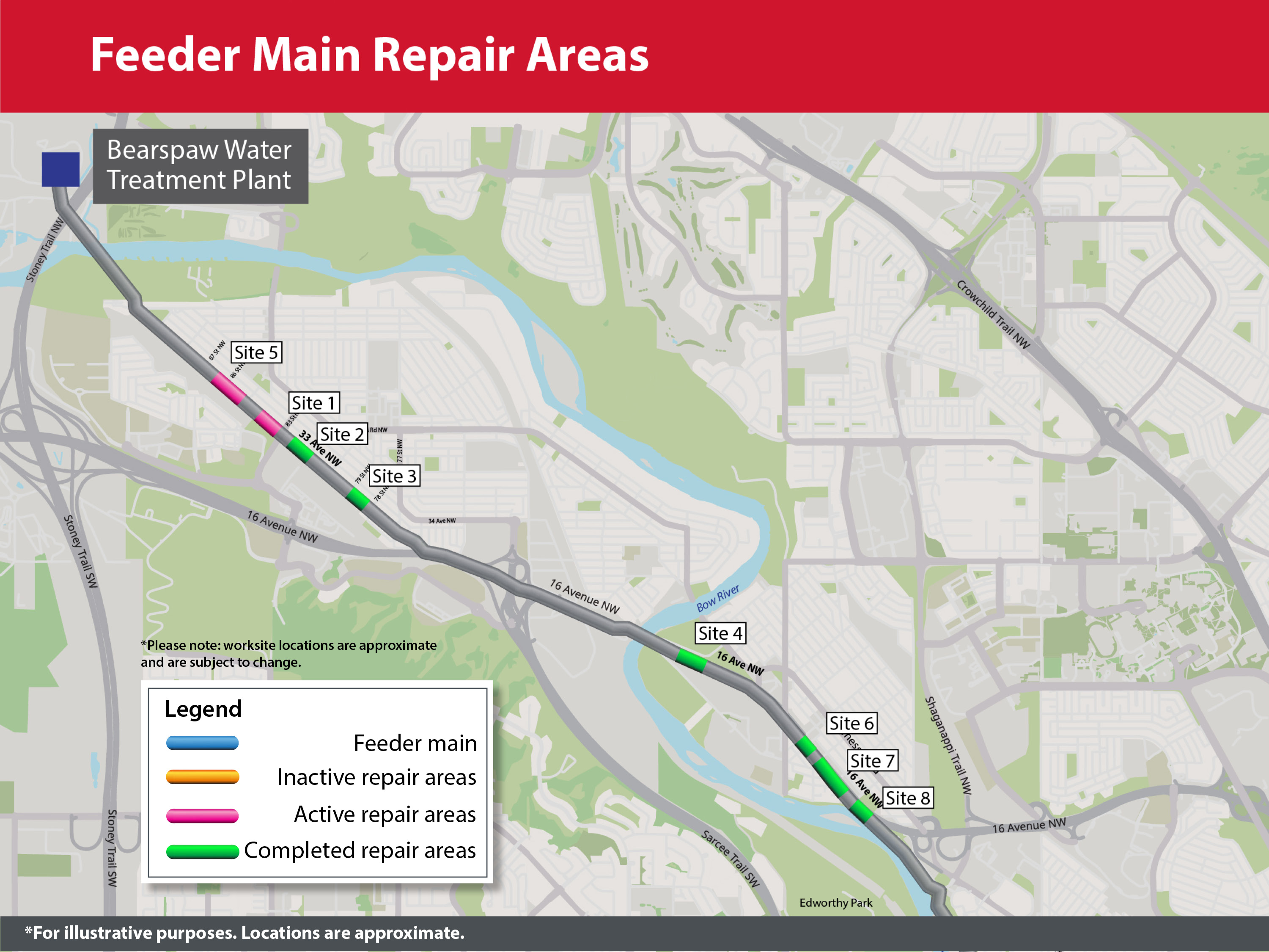 Update Sept. 18: Critical water main repair affecting city-wide water usage