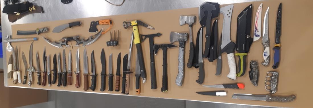 Five charged after police seize weapons and drugs