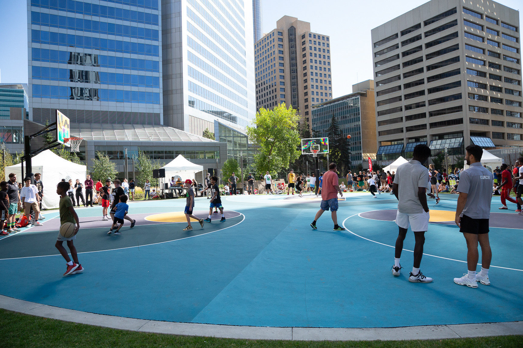 City of Calgary and Calgary Surge teaming up to bring free youth basketball clinics downtown ...
