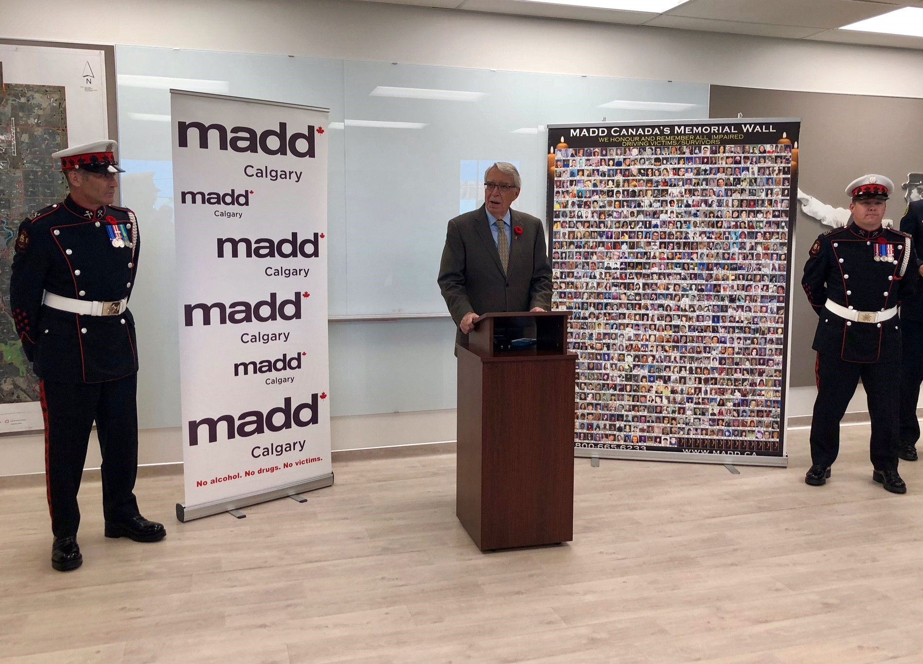 Mothers Against Drunk Driving (MADD) unveil dedication at Calgary Fire ...