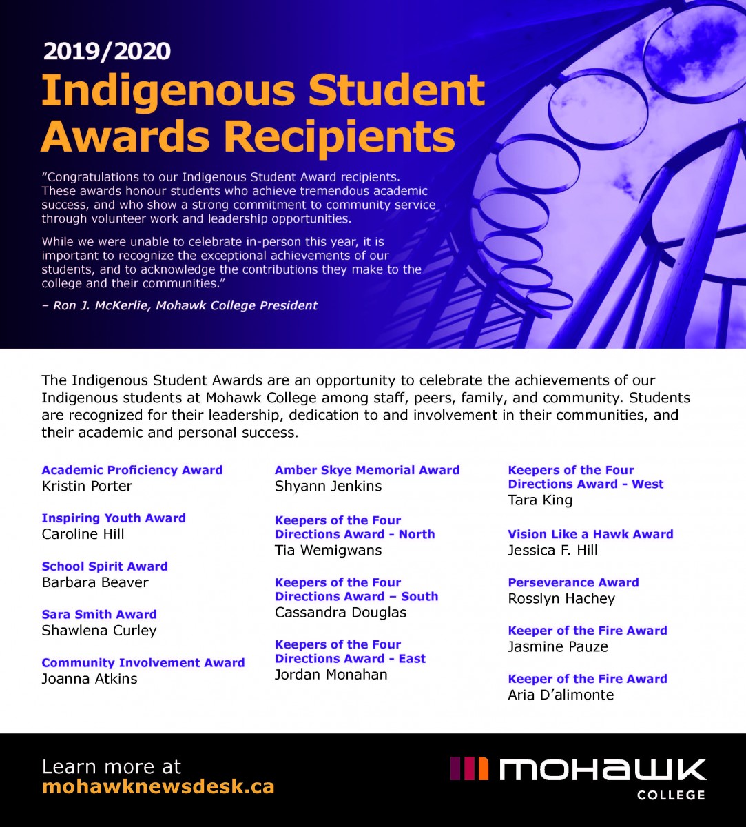 2020 Indigenous Student Awards announced