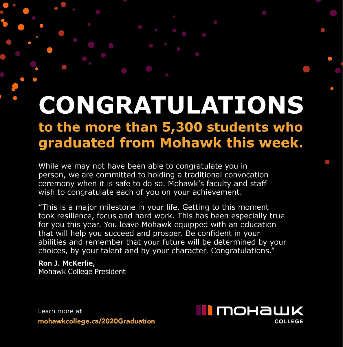 Congratulations Graduates