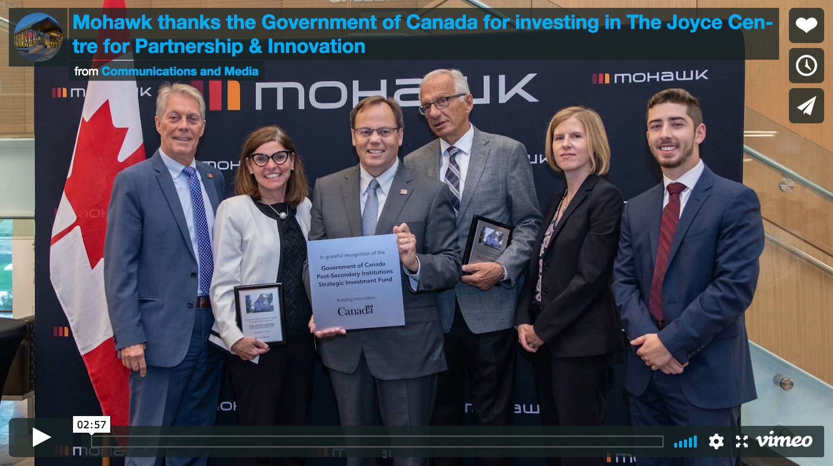 Video: Mohawk thanks Government of Canada