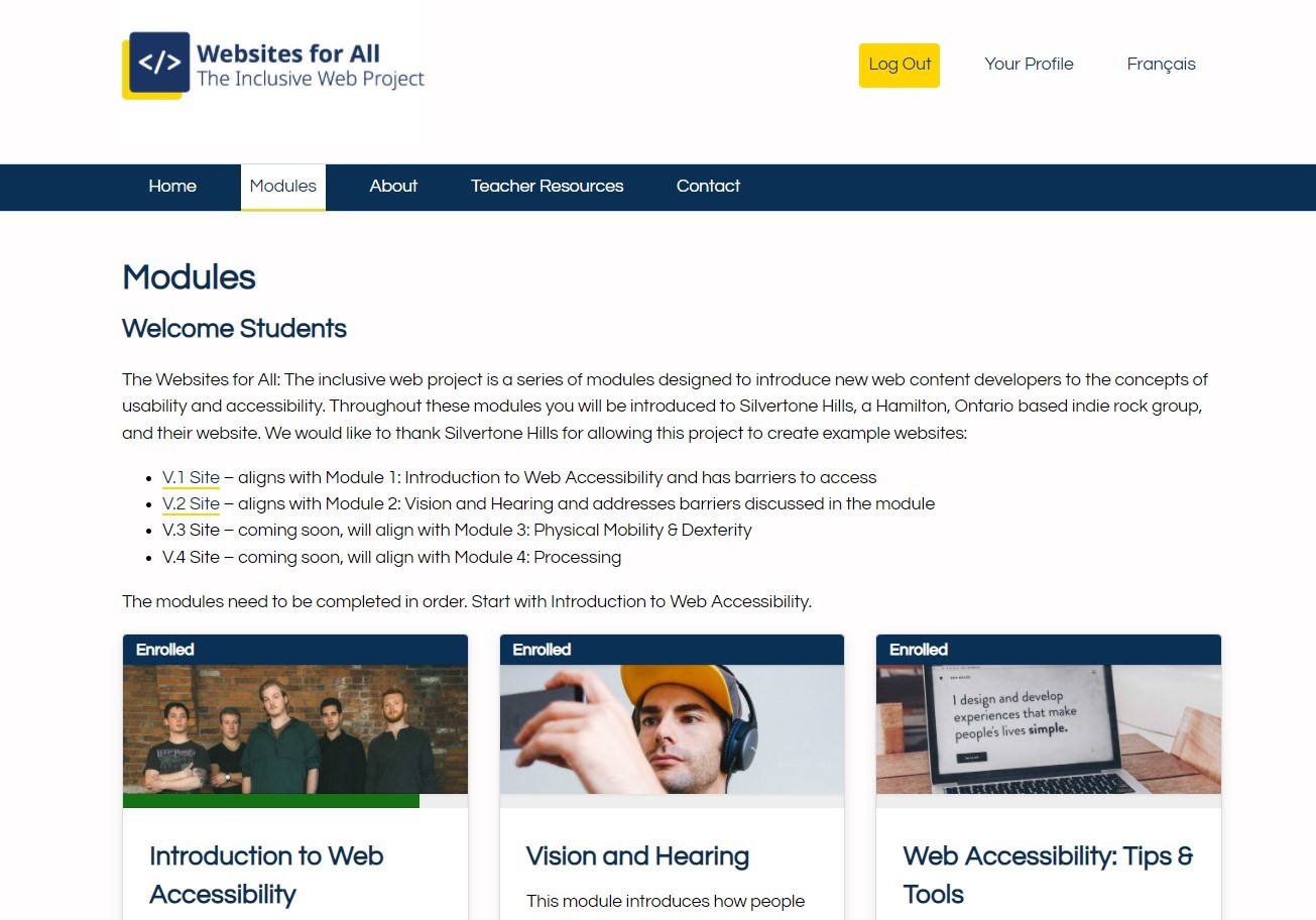 Creating future web developers for an accessible world