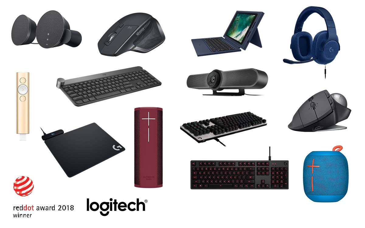Logitech remporte 13 Red Dot Design Awards en 2018 : un record