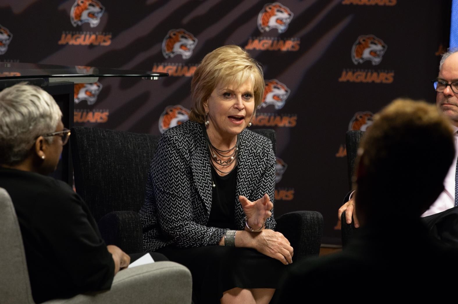 Honorary Degree Recipients Host Students
