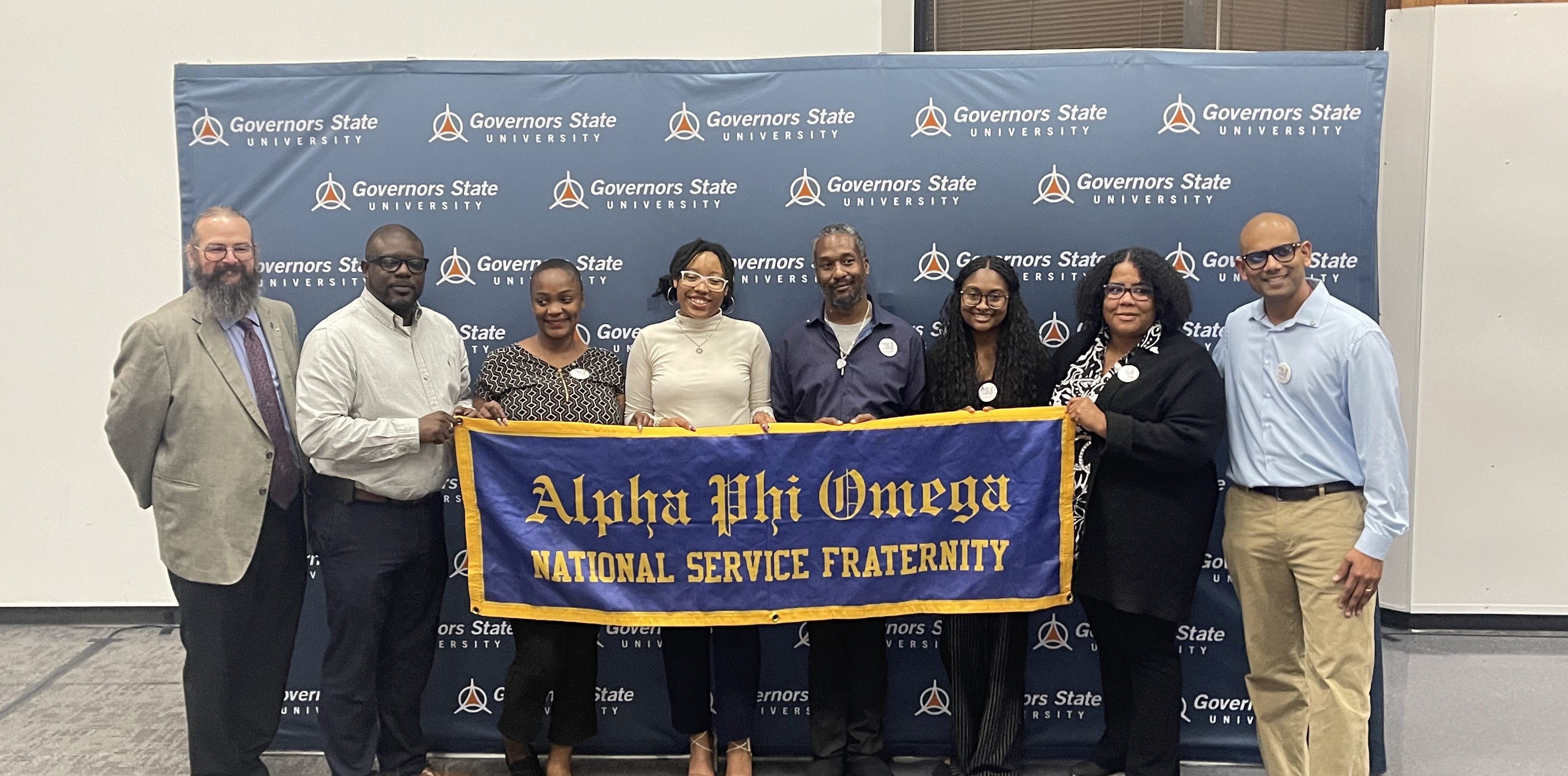 GovState welcomes Alpha Phi Omega National Service Fraternity to campus