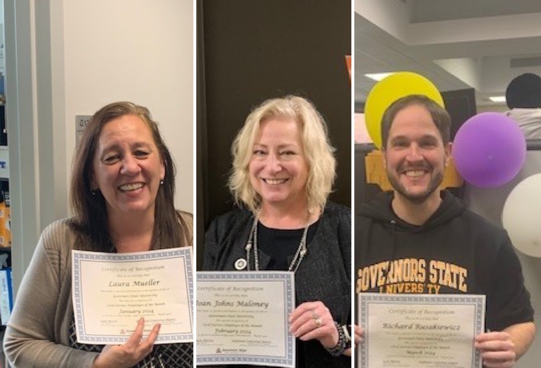 Civil Service Employee of the Month recap January - March