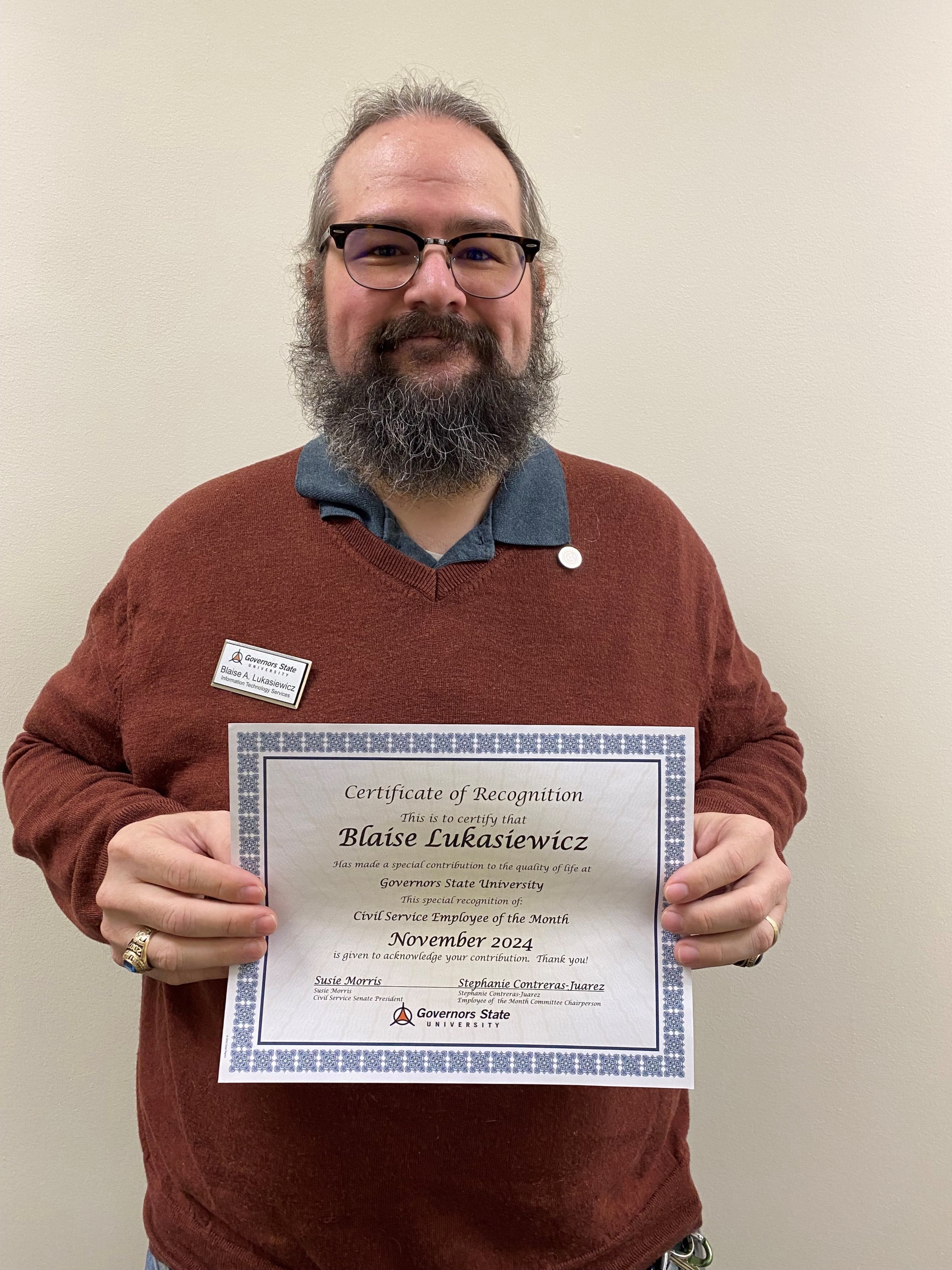 Civil Service Employee of the Month Recap Fall 2024