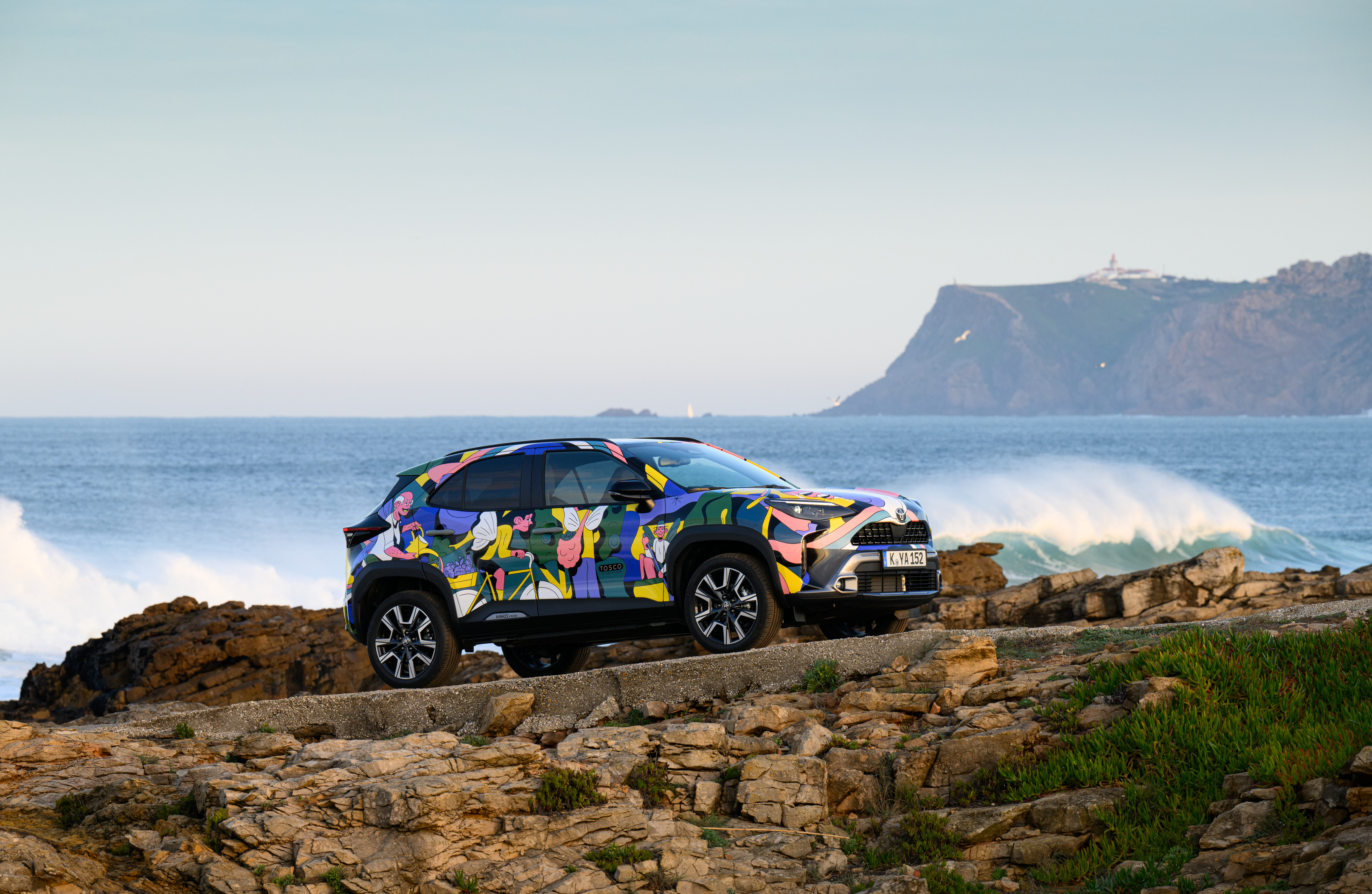 Artistas de Lisboa personalizan el Yaris Cross con unos estilos exclusivos