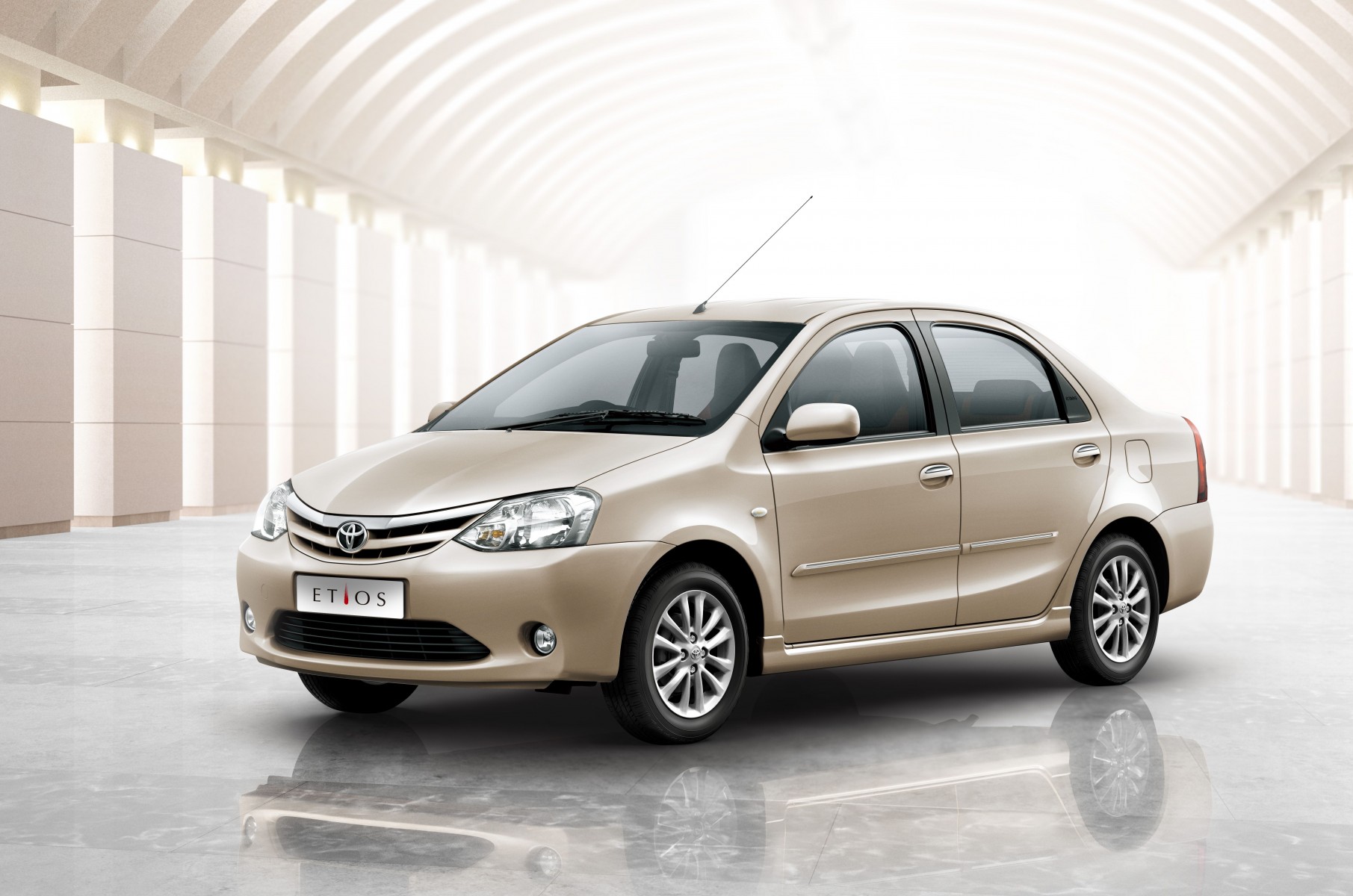 Toyota launches for-India 'etios' compact car