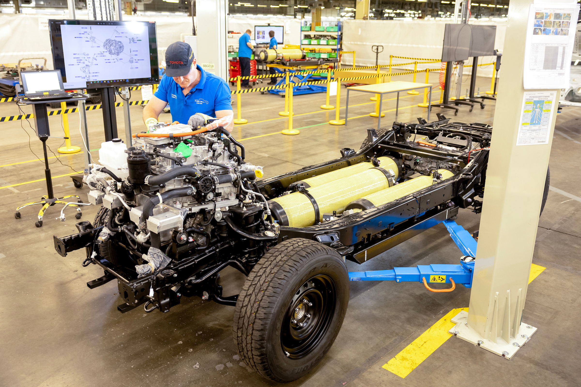 Toyota reveals hydrogen fuel cell electric Hilux prototype