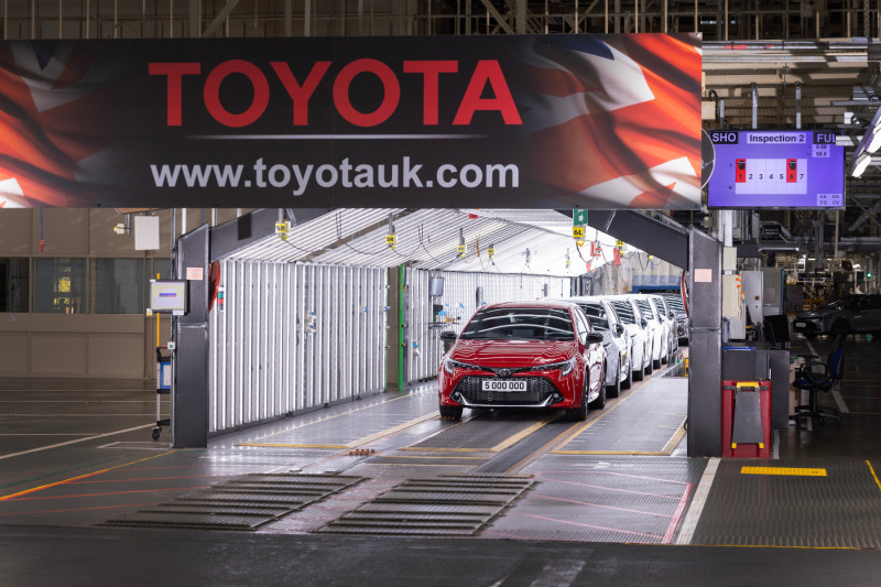 Toyota’s 5 Millionth car built in the UK