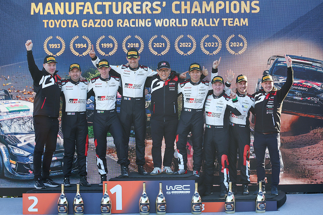 TOYOTA GAZOO Racing remporte le titre WRC 2024 grâce à un doublé à ...