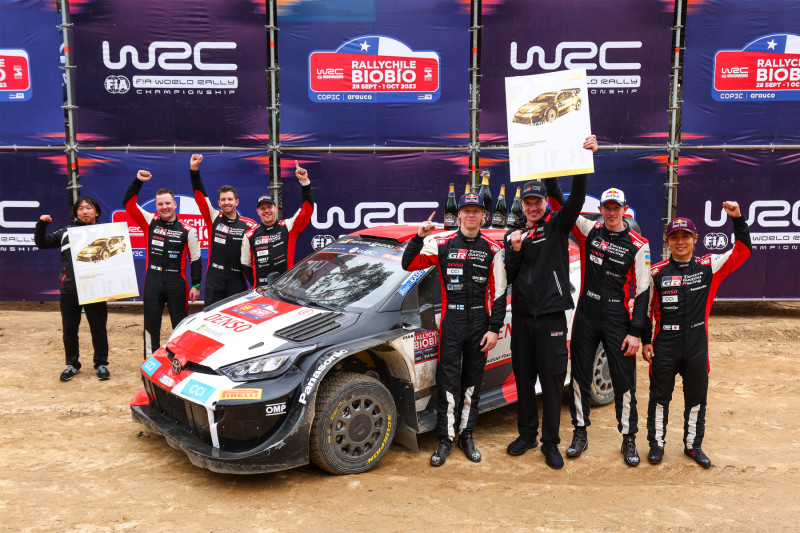 Rally de Chile: TOYOTA GAZOO Racing líder del campeonato de constructores.