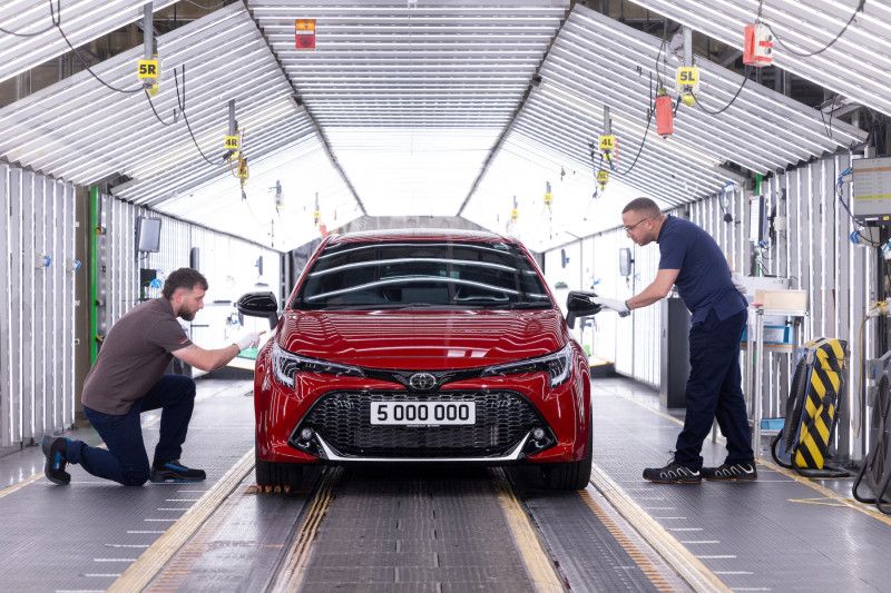 Toyota’s 5 Millionth car built in the UK