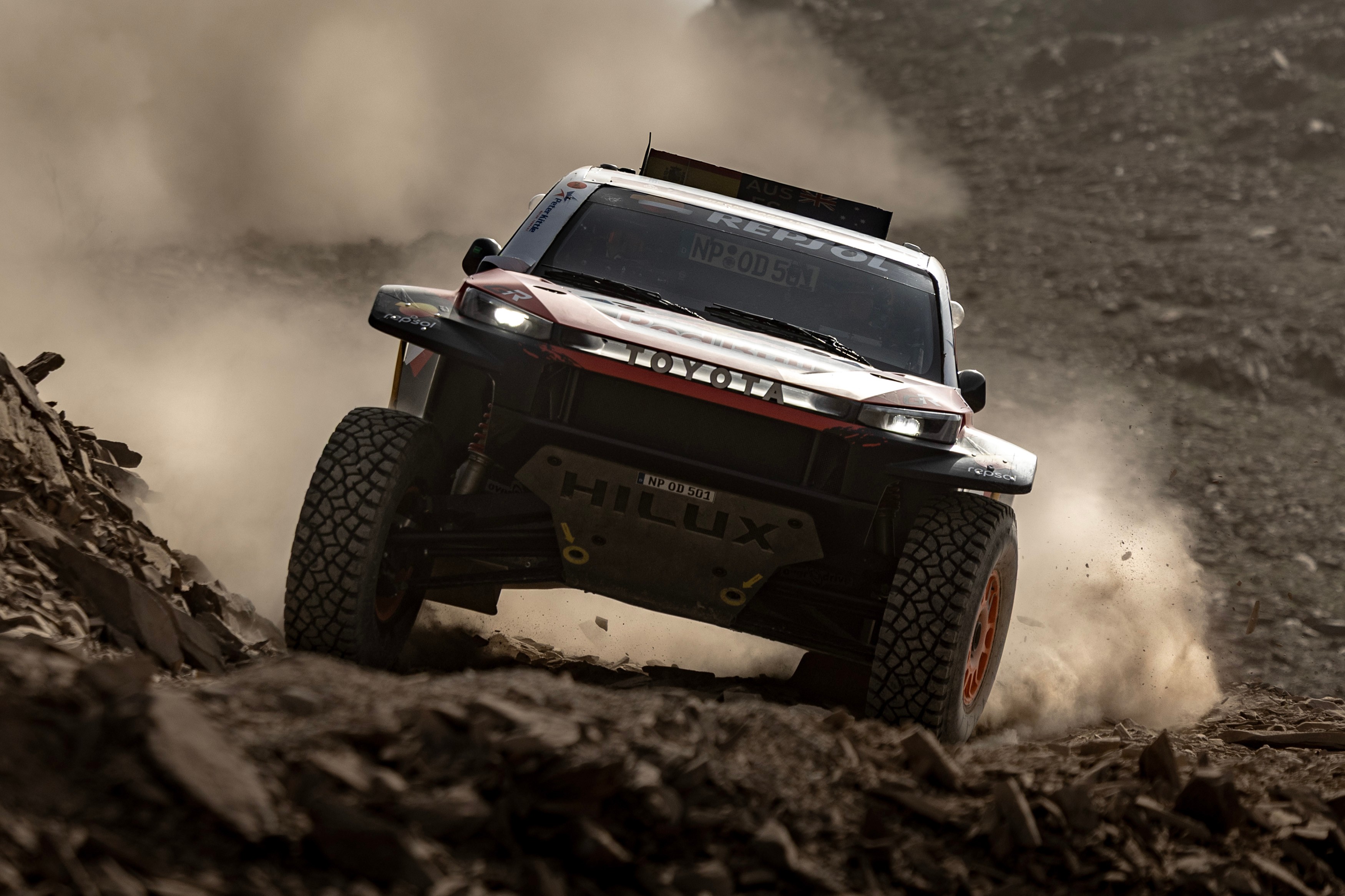 TOYOTA GAZOO Racing W2RC one-two on Stage 2 of Dakar Rally