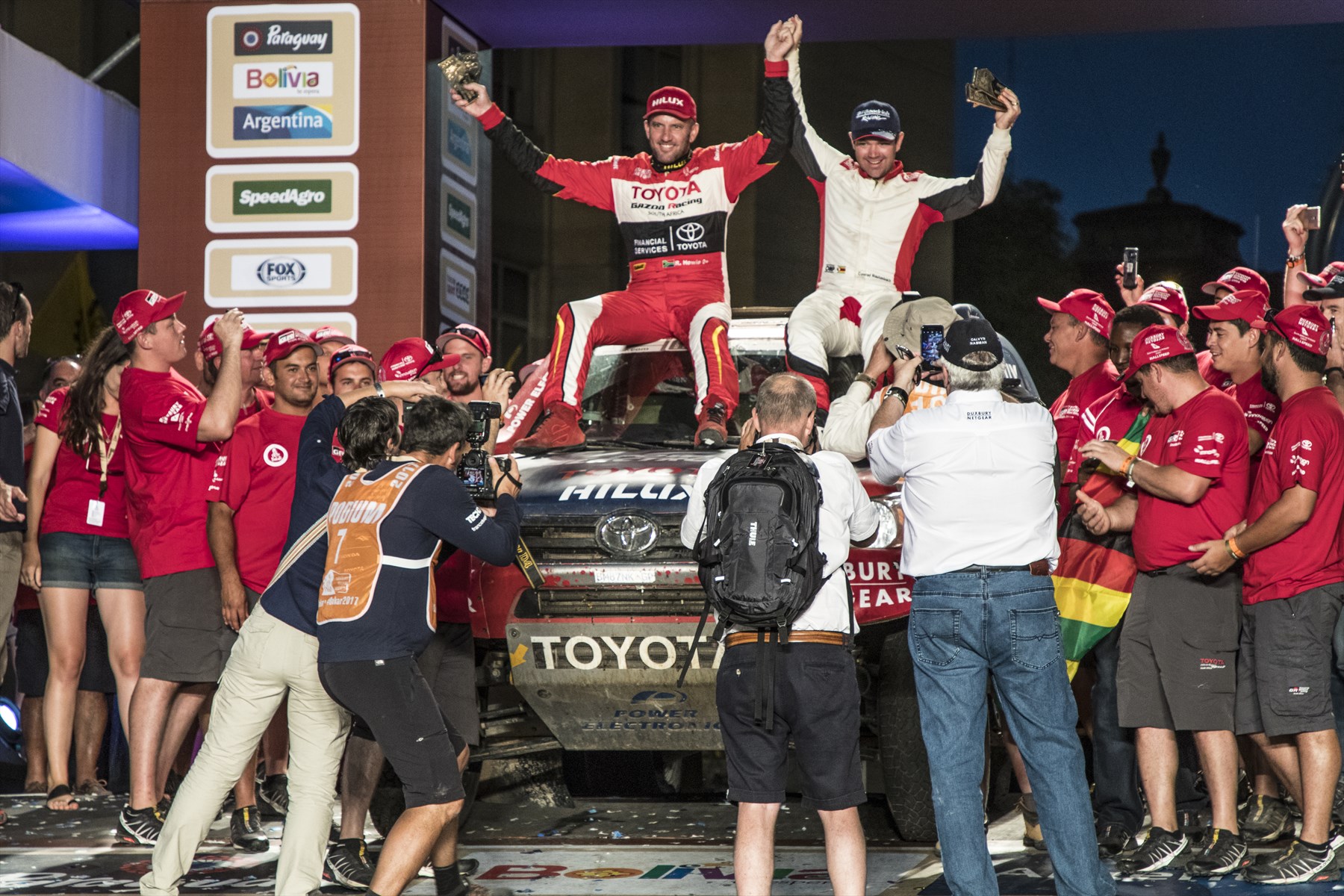 THREE SA-BUILT TOYOTAS IN TOP TEN OF DAKAR 2017; FIFTH PLACE FOR DE ...