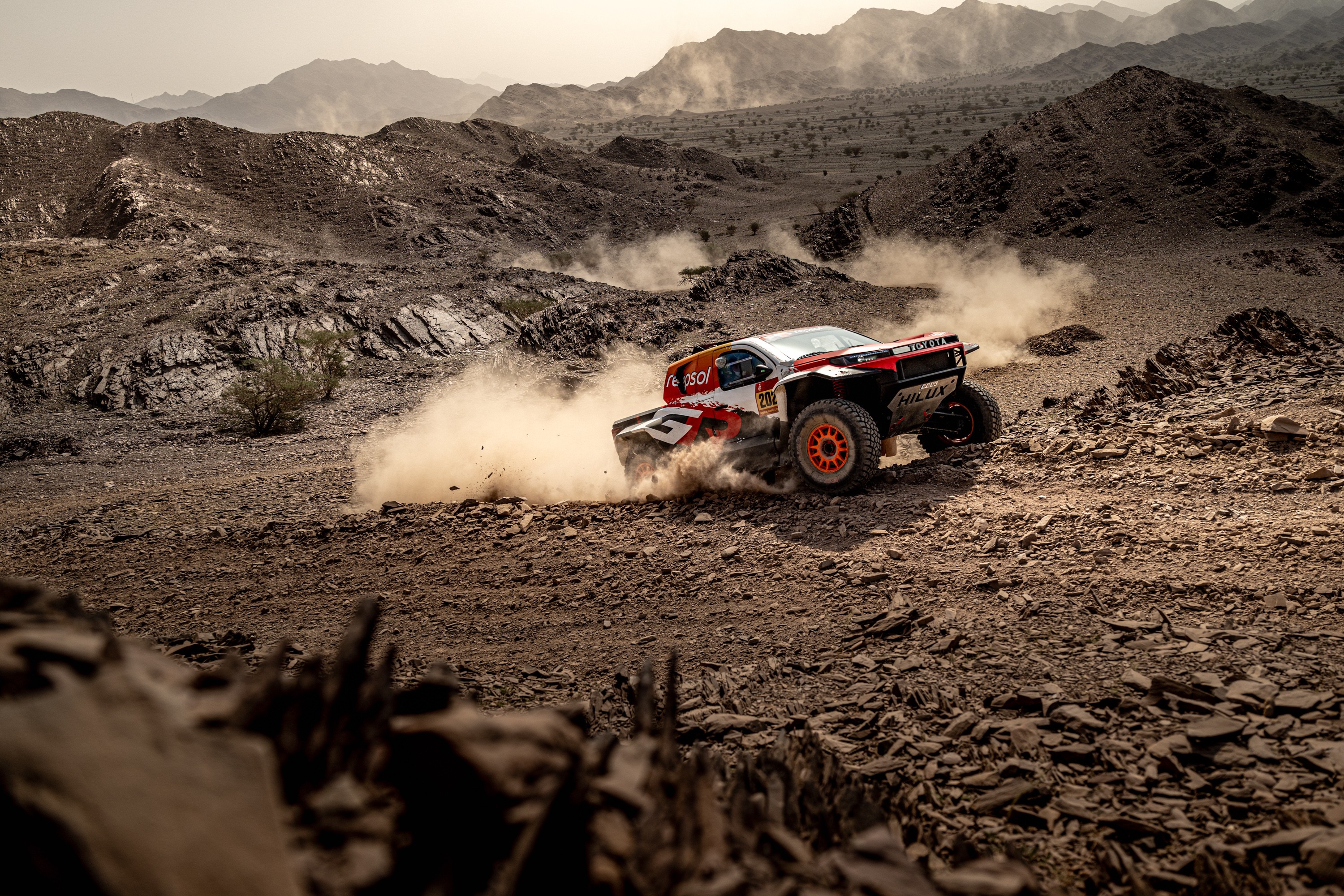 TOYOTA GAZOO Racing W2RC one-two on Stage 2 of Dakar Rally