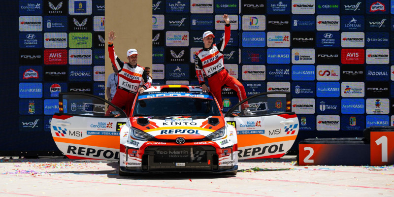 Cachón y Rozada debutan con podio en el WRC 2025 | Toyota