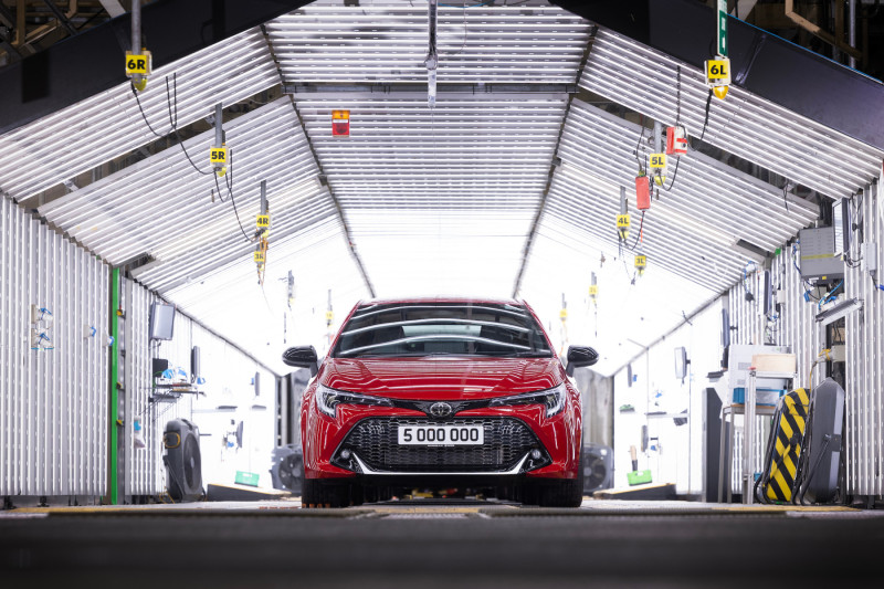 Toyota’s 5 Millionth car built in the UK