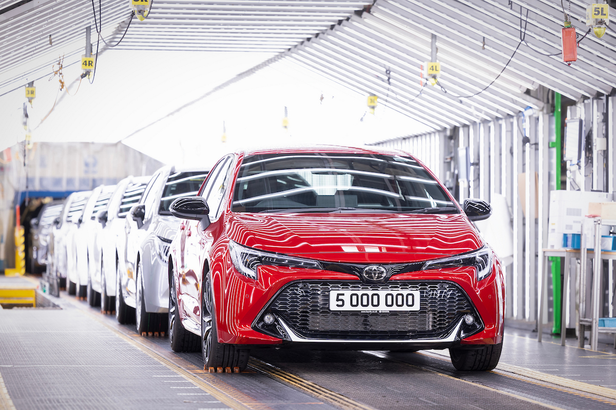 Toyota’s 5 Millionth car built in the UK
