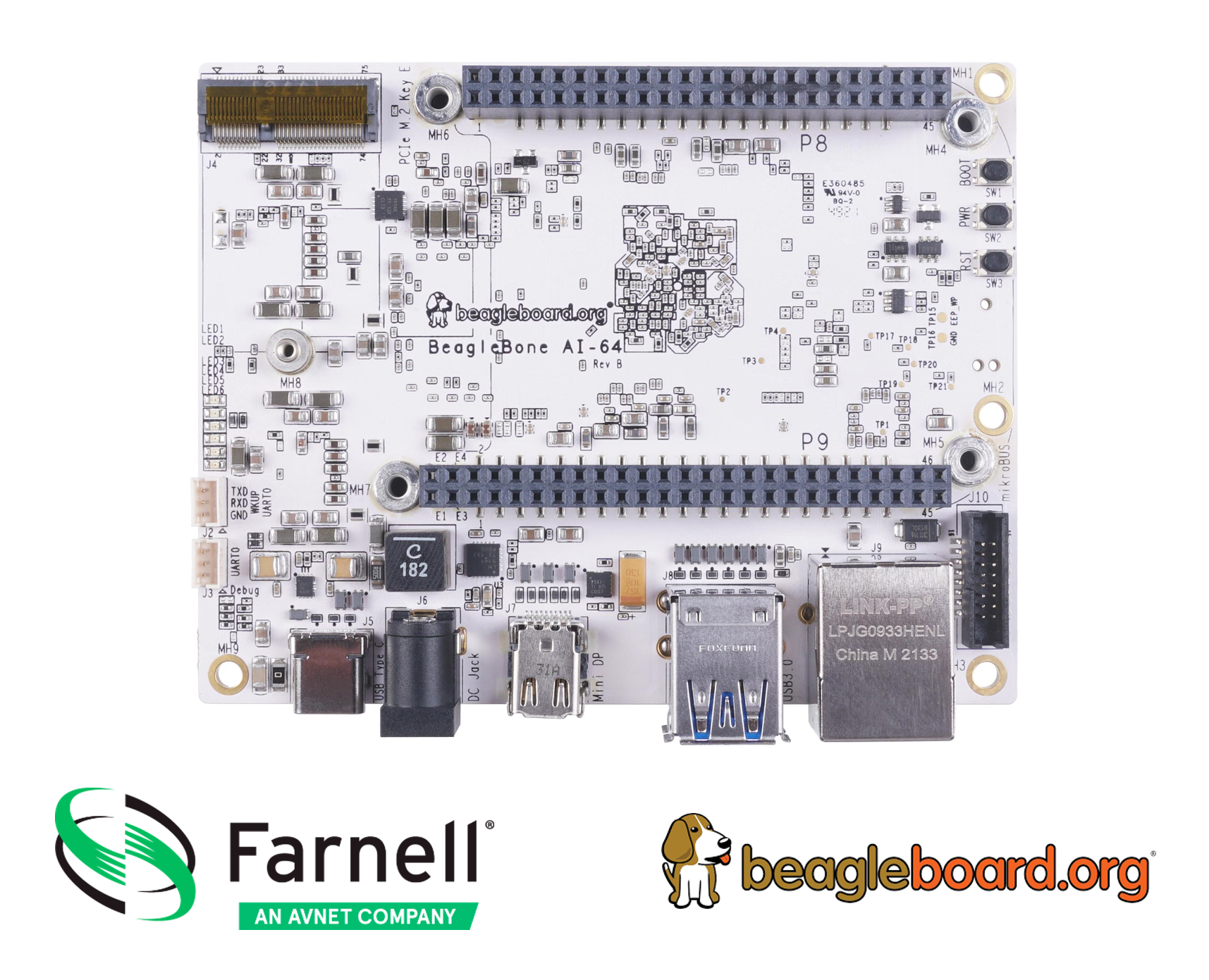 New BeagleBone® AI-64 SBC now available from stock at Farnell