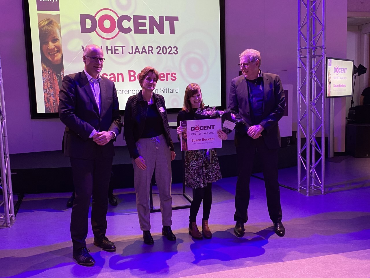 Susan Beckers is Docent van het Jaar