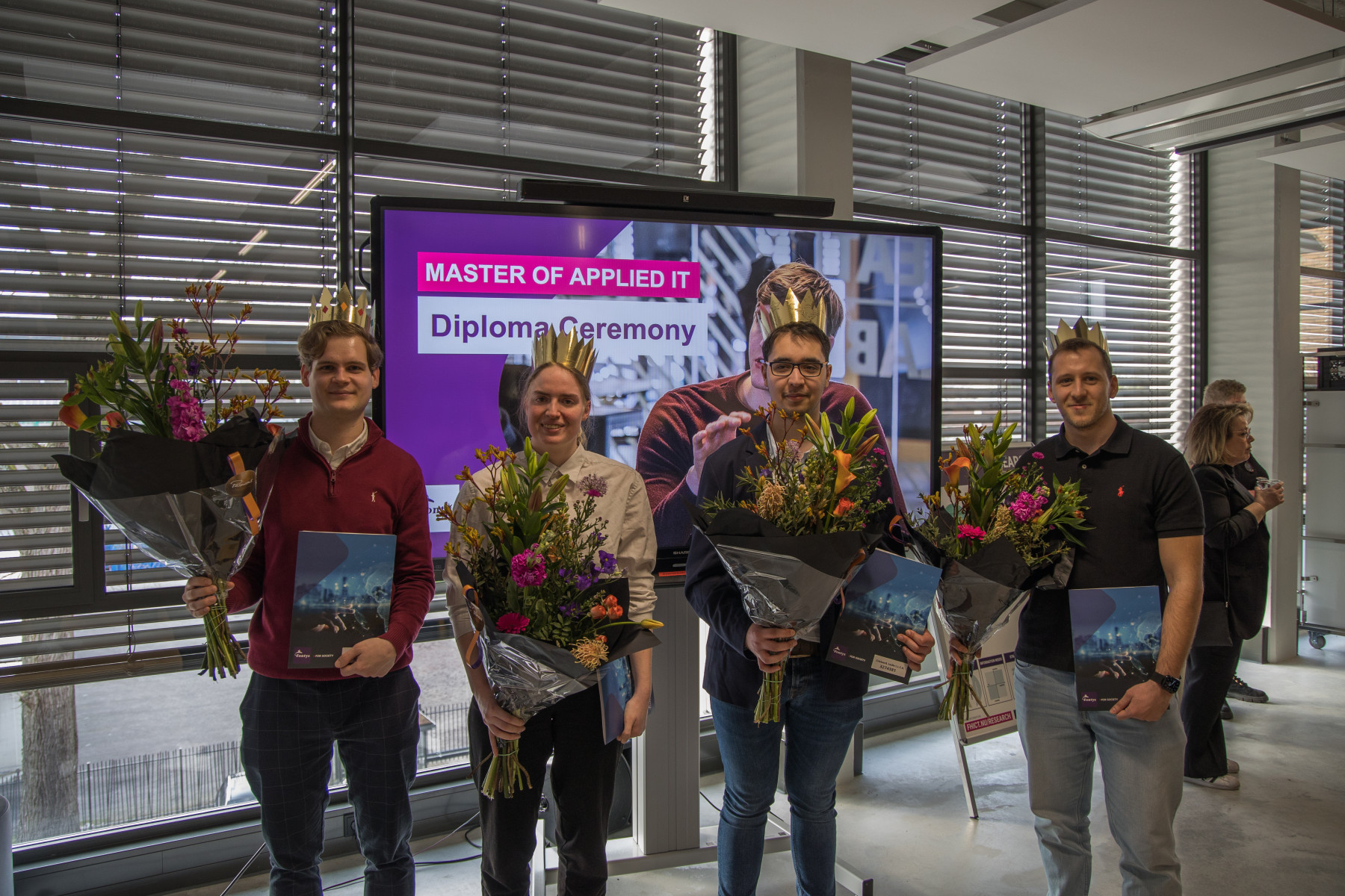 Een geslaagd feestje bij master Fontys ICT