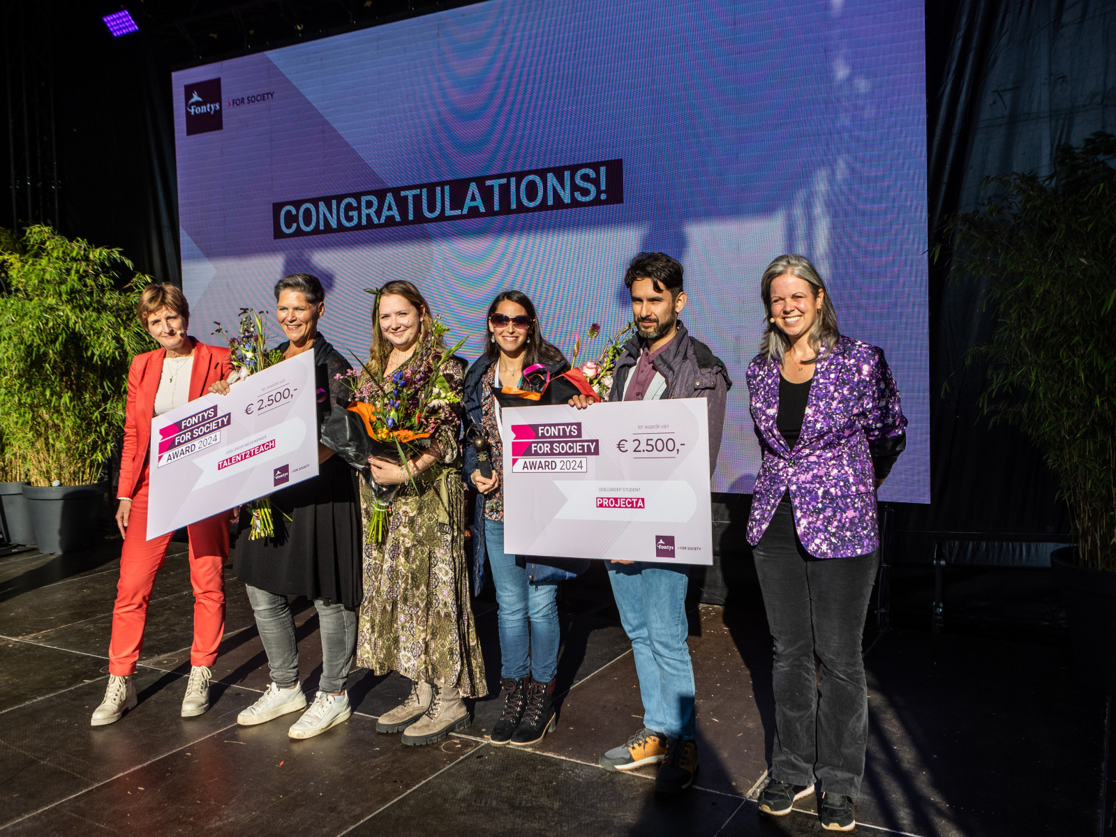 ProjectA en Talent2Teach winnen Fontys for Society Award