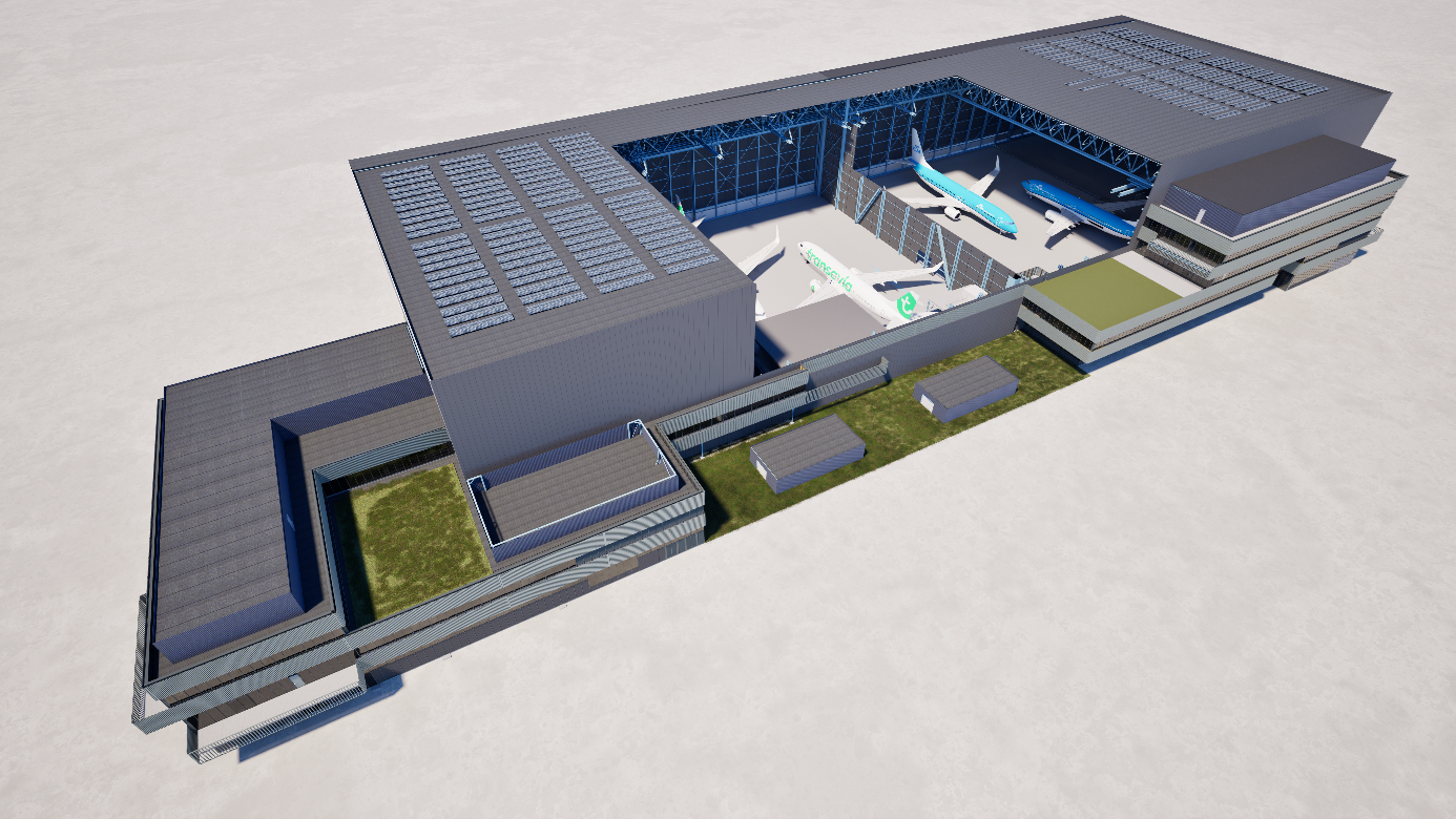 KLM Groep start bouw van eerste gasvrije hangar