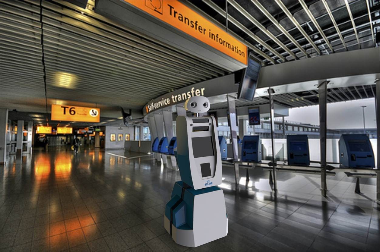 Robot “Spencer” to guide KLM passengers at Amsterdam Airport Schiphol