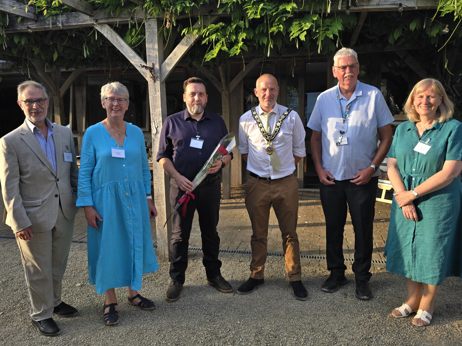 Annual rose ceremony at Wittenham Clumps