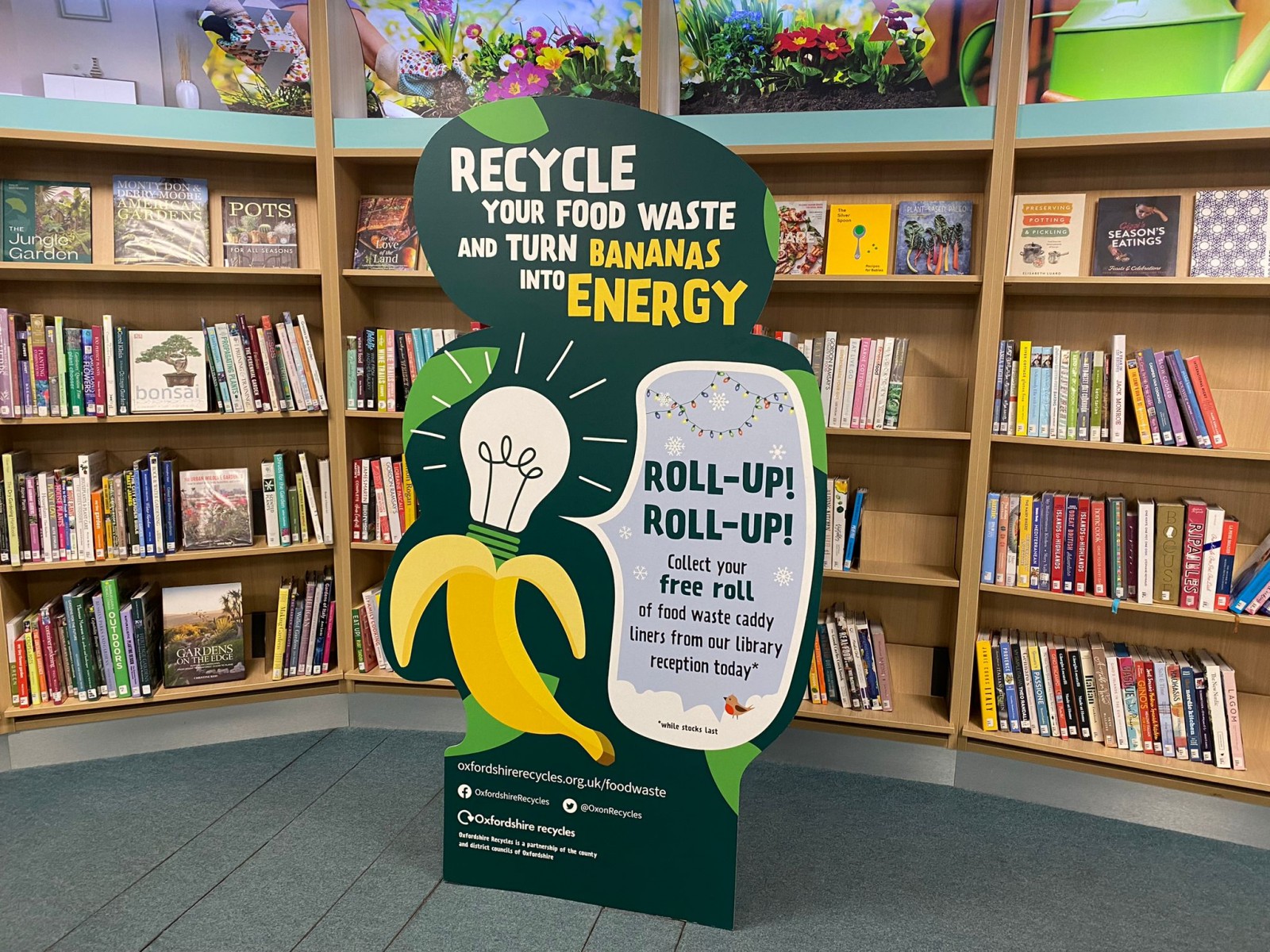 Free food waste caddy bags for Oxfordshire residents