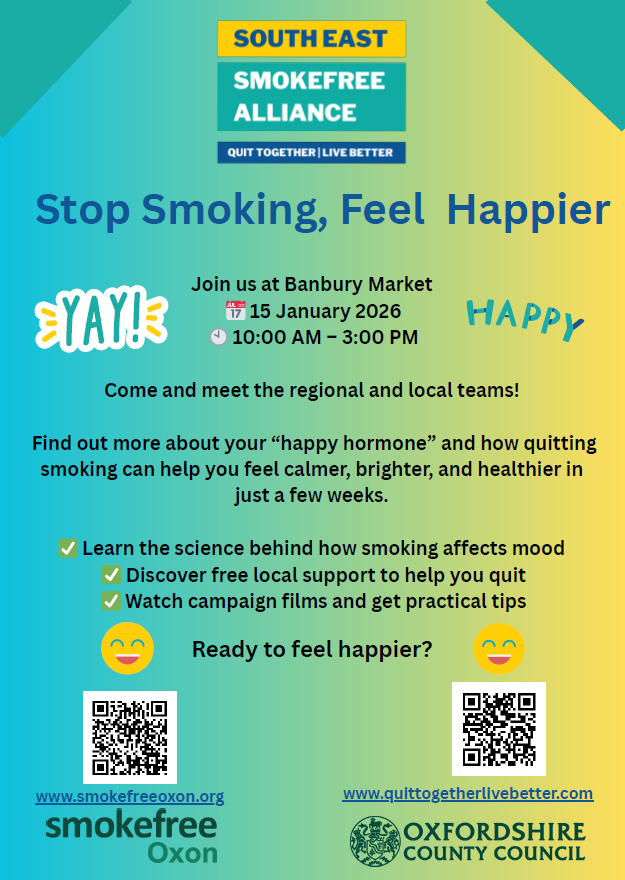 Campaign helps smokers in Oxfordshire find happiness