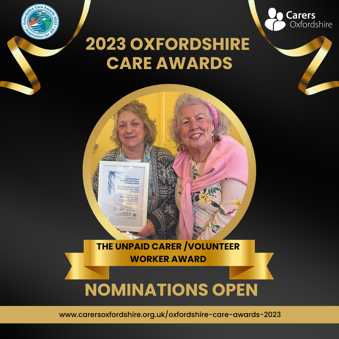 Counting down to the Oxfordshire Care Awards – get your nominations in ...
