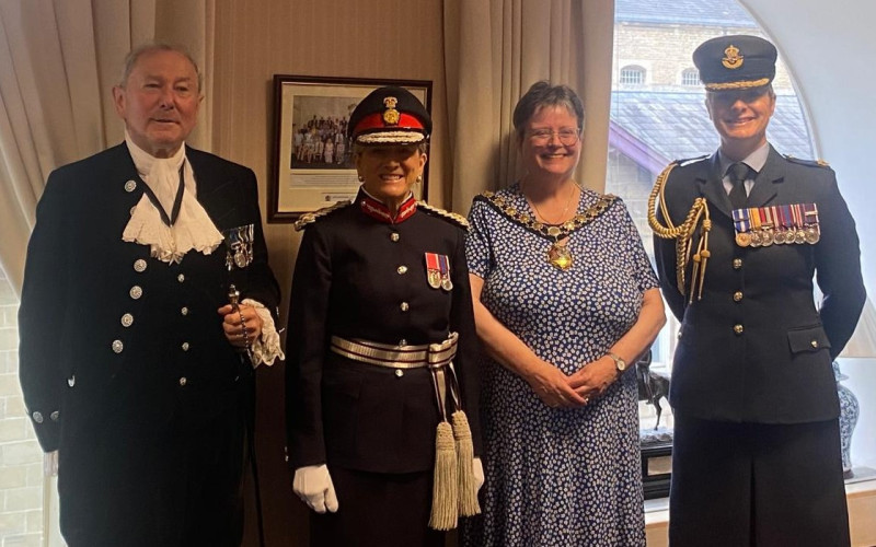 Raising the flag ahead of Armed Forces Day 2024 in Oxfordshire